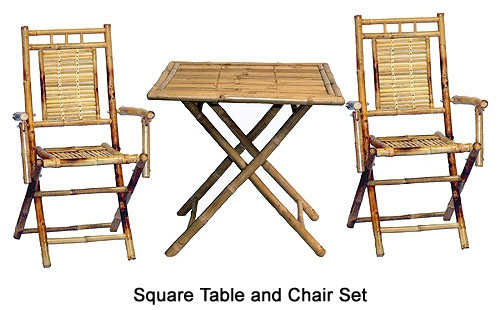 Bamboo Table and Chair Sets | Bamboo Products | Palapa Structures